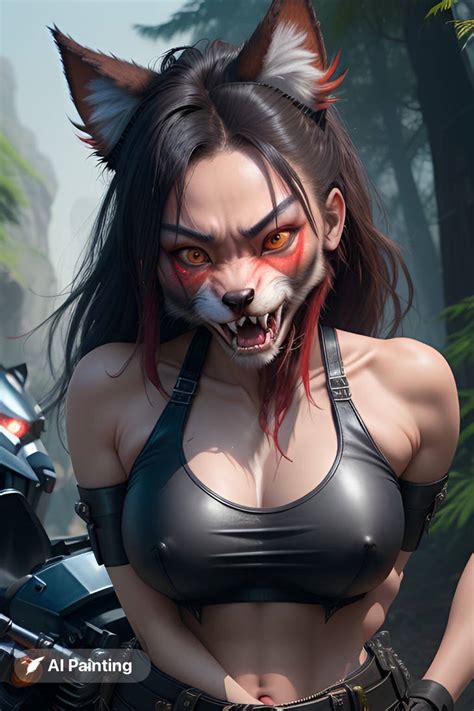Werewolf Biker Girl By Refuse2losedawooz On Deviantart