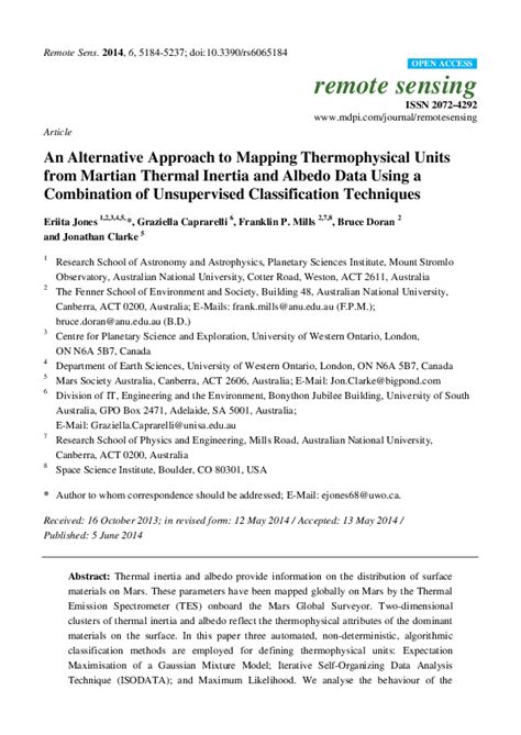 pdf an alternative approach to mapping thermophysical units from