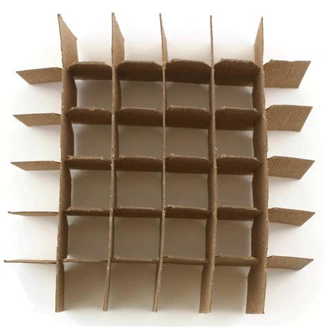 181045 Cardboard Divider 36 Cell 488 X 488 X 125 Inches