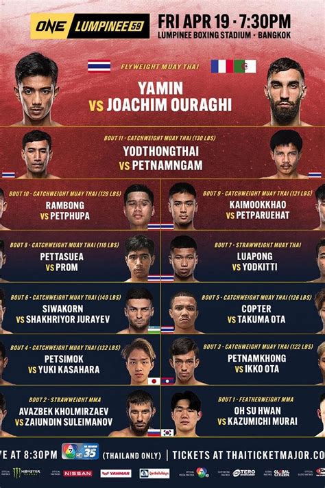 ONE Friday Fights 59 Yamin Vs Ouraghi 2024 Posters The Movie