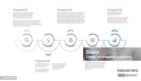 타임 라인 로드맵 프로젝트 다이어그램 비즈니스를 위한 인포그래픽 템플릿입니다 5 단계 현대 타임 라인 다이어그램 프리젠 테이션 벡터 타임 라인 로드맵 인포 그래픽 개념에