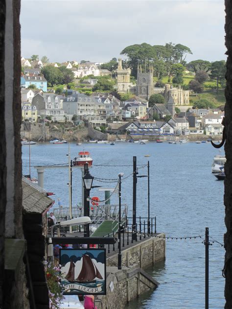 View Of Fowey From Polruan Countryside Dorset Scenery