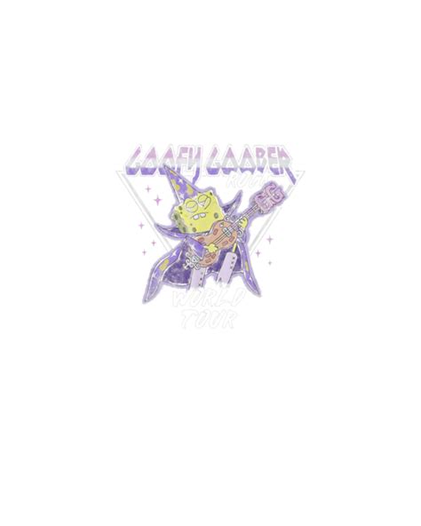 Spongebob Squarepants Goofy Goober Rock World Tour T Shirt