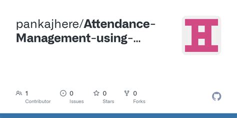 GitHub Pankajhere Attendance Management Using Face Recognition