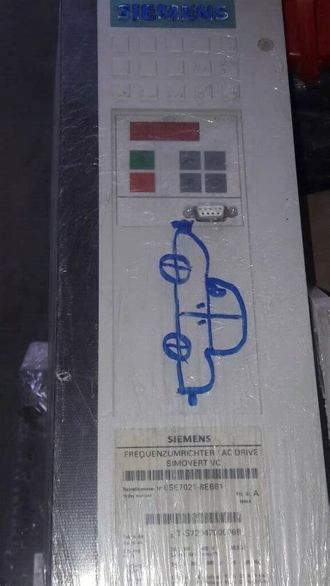 Siemens 6se7021 8eb61 Frequenzumrichterac Drive Simovert Vc 6se70218eb61 Plc Processors