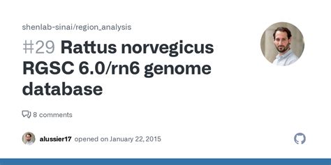Rattus Norvegicus Rgsc 60rn6 Genome Database · Issue 29 · Shenlab