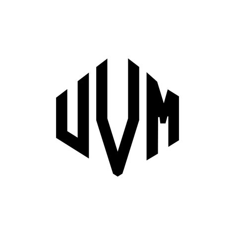 Diseño De Logotipo De Letra Uvm Con Forma De Polígono Diseño De