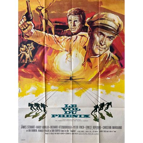 LE VOL DU PHOENIX Affiche De Film 120x160 Cm 1965 James Stewart