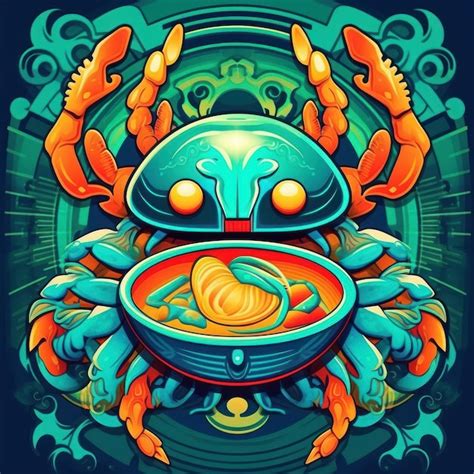 Premium Ai Image Crab Bisque In An Art Style