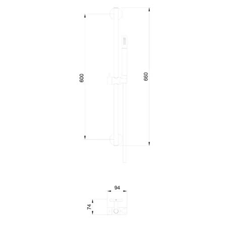 Set De Dus Cu Bara Si Suport Culisant Omnires Microphone Negru