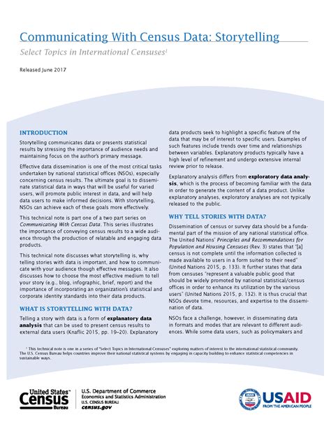Communicating With Census Data Storytelling