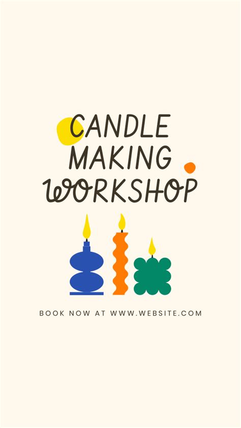 Candle Workshop Instagram Story Brandcrowd Instagram Story Maker
