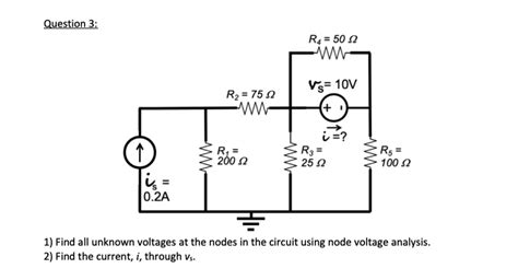 Solved QuestiFindFind The Current I Through Vs Chegg Com