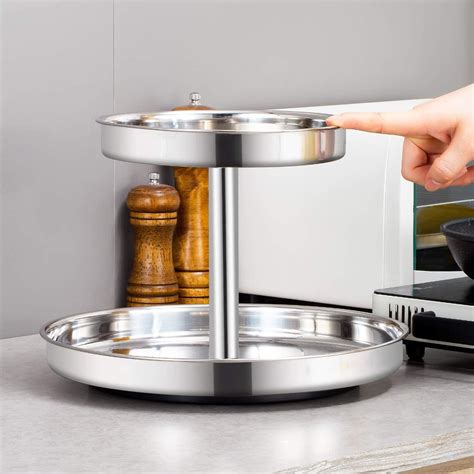 Buy Spice Racks For Cabinets Kitchen Spices Turntable Tier Cabinet