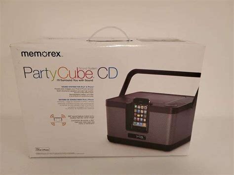 Nib Memorex Party Cube Cd Sound System Never Opened Bid Assets