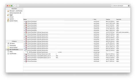 Macos Xcode Can T Find My Private Key In Keychain Stack Overflow