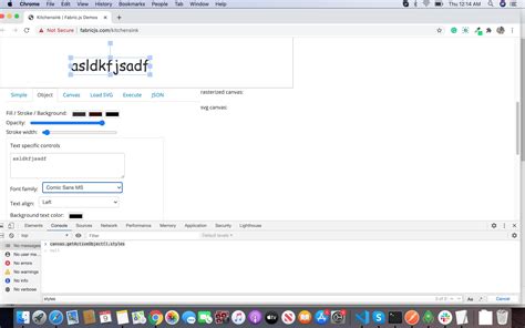 Javascript Fabricjs Font Does Not Update After Changing Text Stack