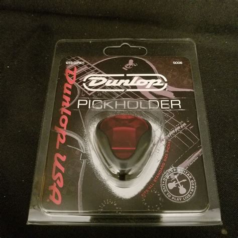 New Black Dunlop Pickholder 5006 For Guitar Bass Mandolin Uke Lap