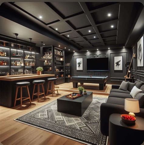 Pin By Paula H On Basement In 2024 Home Bar Rooms Basement Living