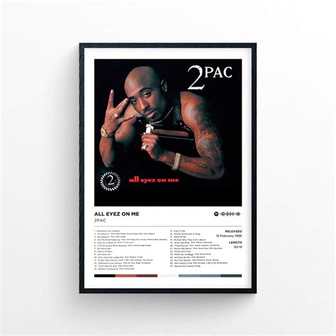 2pac All Eyez On Me Poster Print Rapper Posters
