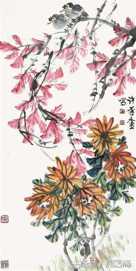 “寻门而入，破门而出”的许麟庐先生花鸟画作品 搜狐大视野 搜狐新闻
