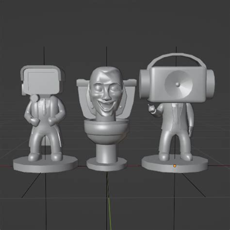 Файл Stl Skibidi Toilet Collection 🚽 Obj・Дизайн 3d принтера для