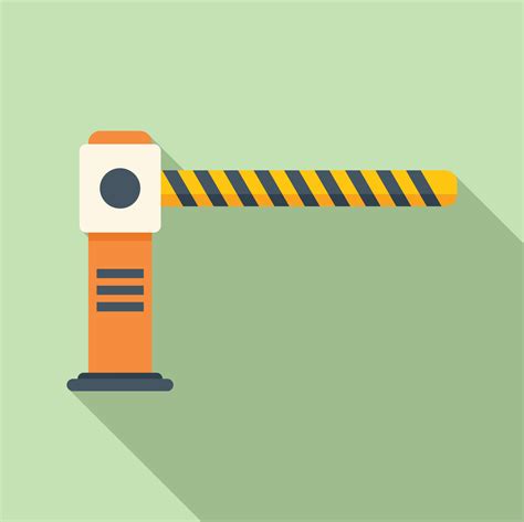 Parking Barrier Icon Flat Vector Space Truck 20661577 Vector Art At Vecteezy