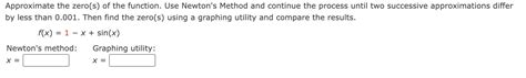 Solved Approximate The Zero S Of The Function Use Newton S Chegg