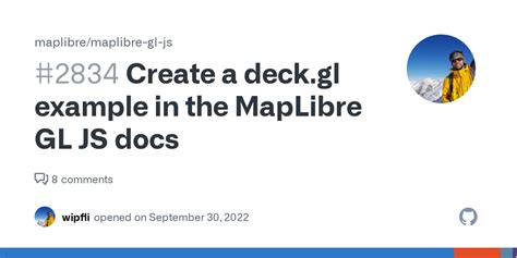Create A Deckgl Example In The Maplibre Gl Js Docs · Issue 2834 · Maplibremaplibre Gl Js · Github