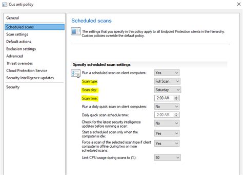 Antimalware Policy Did Not Start Fullscan On Client Microsoft Qanda