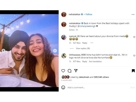 Neha Kakkar Divorce Neha Kakkar Rohanpreet Singh Divorce Rumours