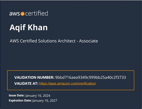 Aqif Khan On Linkedin Awscertified Solutionsarchitect