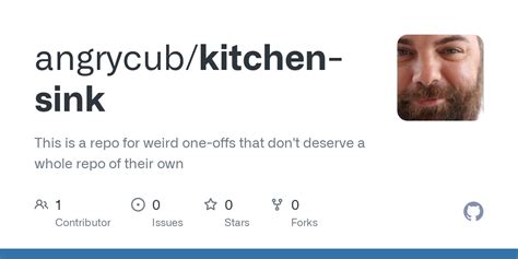 GitHub Angrycub Kitchen Sink This Is A Repo For Weird One Offs That