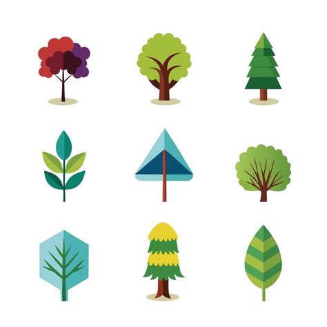 Tree Logo Iconic Tree Designs 49215407 Vector Art At Vecteezy