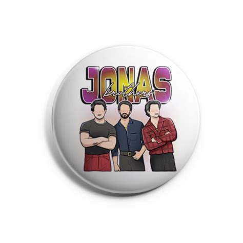 Botton Jonas Brothers Art Gaby Fernandes