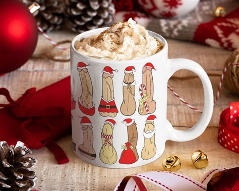 Ugly Christmas Mug Penis Mug White Elephant T Funny Etsy