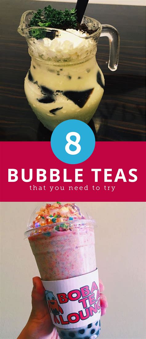 8 Unique Bubble Tea Drinks You Need To Try Bubble Tea Flavors Boba