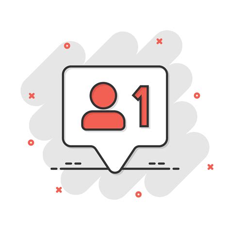 Social Media Notification Sign Icon In Comic Style Like Comment