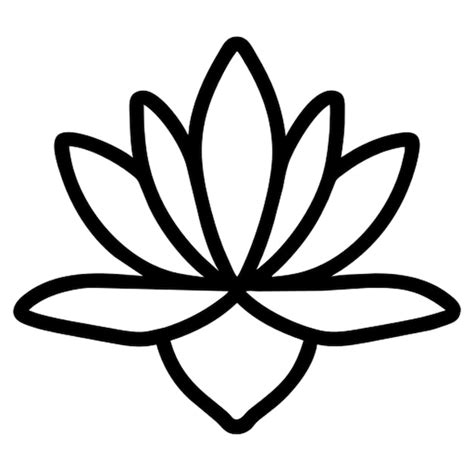 Premium Vector Water Lily Icon Outline
