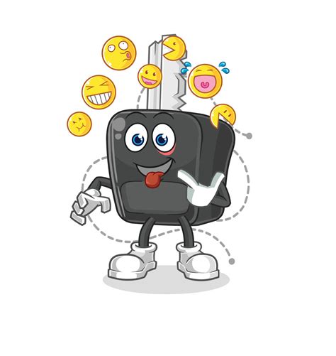 Car Key Cartoon Vector 10736033 Vector Art At Vecteezy