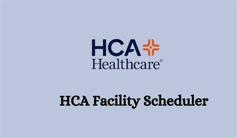 Hca Facility Scheduler Hcahranswers