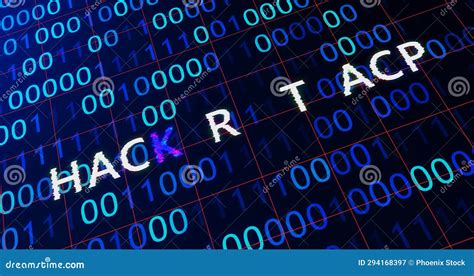 Hacker Attack System Hacked Computer Glitch Virus Inter System Hacking Concept Stock Image