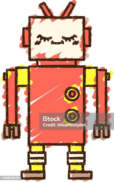 로봇 찰크 그리기 0명에 대한 스톡 벡터 아트 및 기타 이미지 0명 낙서 드로잉 로봇 Istock
