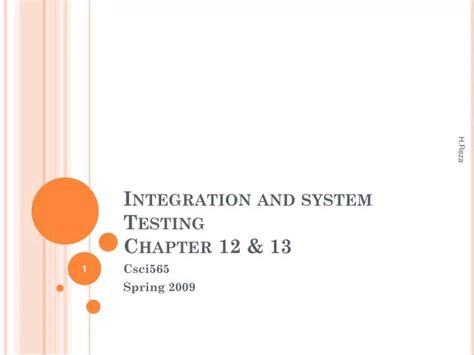 Ppt Integration And System Testing Chapter 12 And 13 Powerpoint