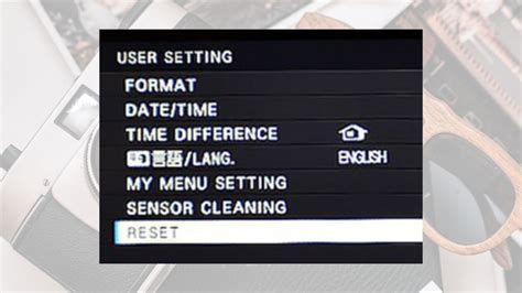 Cách Reset Máy ảnh Fujifilm đơn Giản Và Nhanh Chóng Tại Nhà