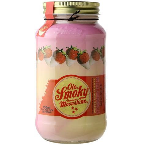 Ole Smoky Tennessee Moonshine White Chocolate Strawberry Cream 750 Ml