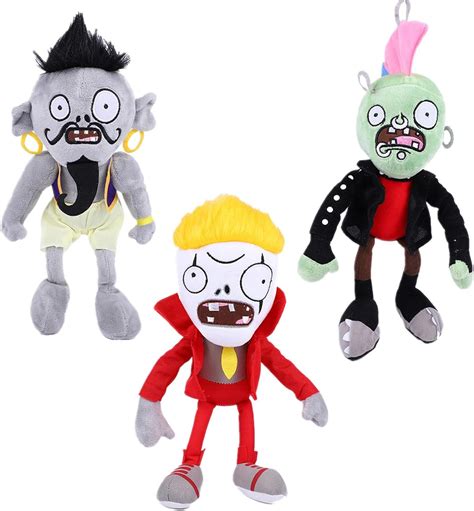 Guvpev Pvz Plants Vs Zombies Plush Toy 3 Pcs Pvz Soft Stuffed