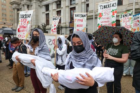 Pro Palestine Protesters March To A New Encampment In Photos