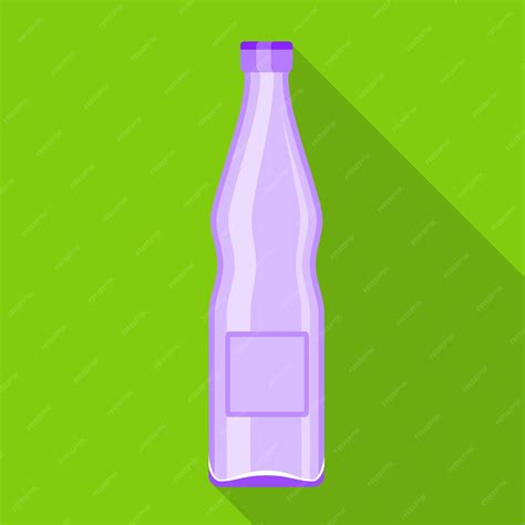 Premium Vector Empty Glass Bottle Icon Flat Illustration Of Empty