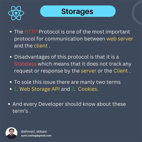 Ahmed Abbasi On Linkedin 🔵 Cookies 🆚 Web Storage Api 🟠 🔥🔥 Very